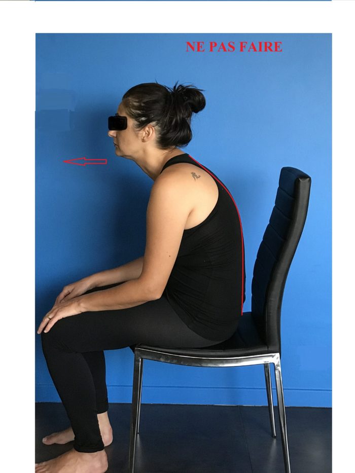 posture assise kine